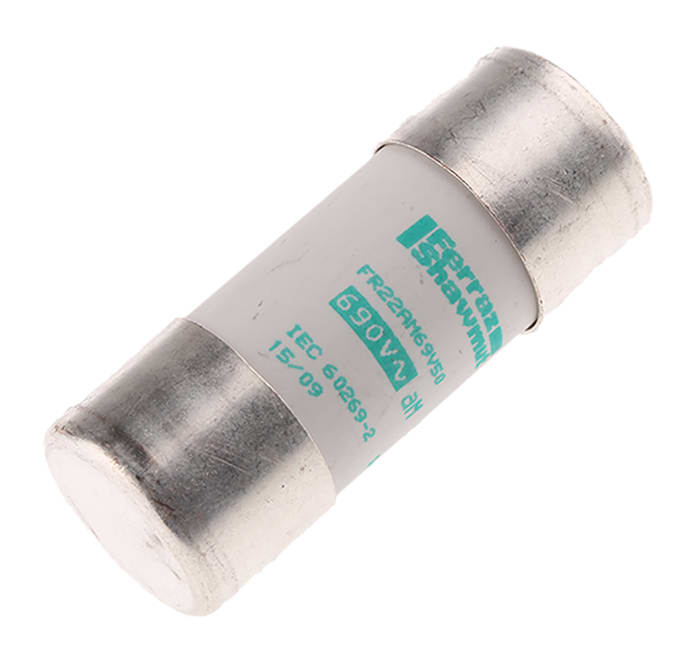R214122 Mersen | Mersen 50A Ceramic Cartridge Fuse, 22 x 58mm | 188 ...
