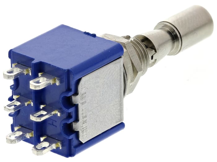 5649A.3V APEM | APEM Toggle Switch, Panel Mount, On-Off-On, DPDT ...