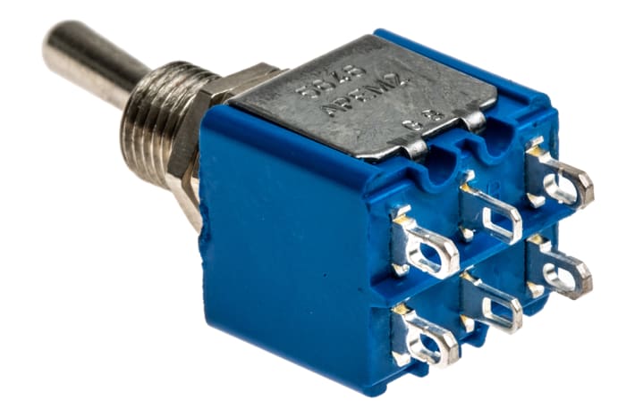 5646A APEM | APEM Toggle Switch, Panel Mount, On-On, DPST, Solder Terminal | 190-0664 | RS