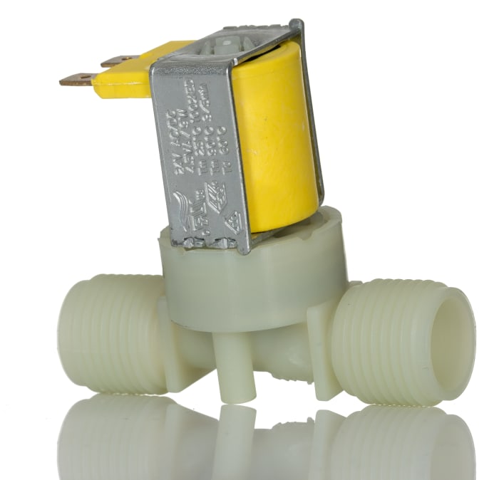 RS PRO | RS PRO Solenoid Valve, 2 Port, NC, 24 V ac/dc 1/2 in, 1/2 in ...