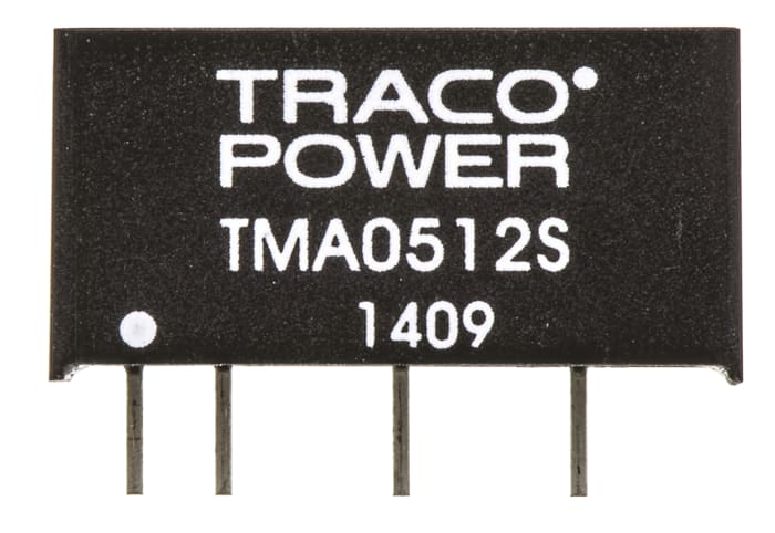 TMA 0512S TRACOPOWER | TRACOPOWER TMA DC-DC Converter, 12V dc/ 80mA Output, 4.5 → 5.5 V dc Input ...