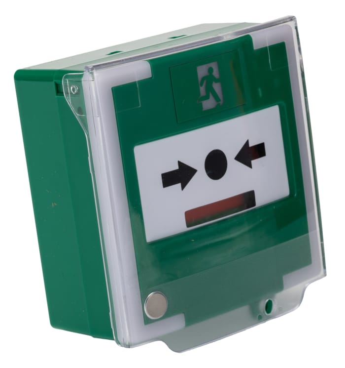 RS PRO | RS PRO Green Emergency Exit Unlocking Box, Button Operated ...
