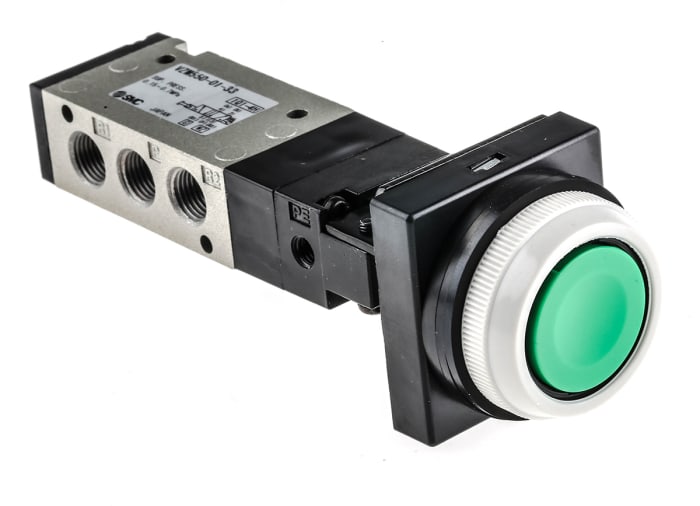 VZM550-01-33 SMC | SMC Push Button Pneumatic Manual Control Valve ...