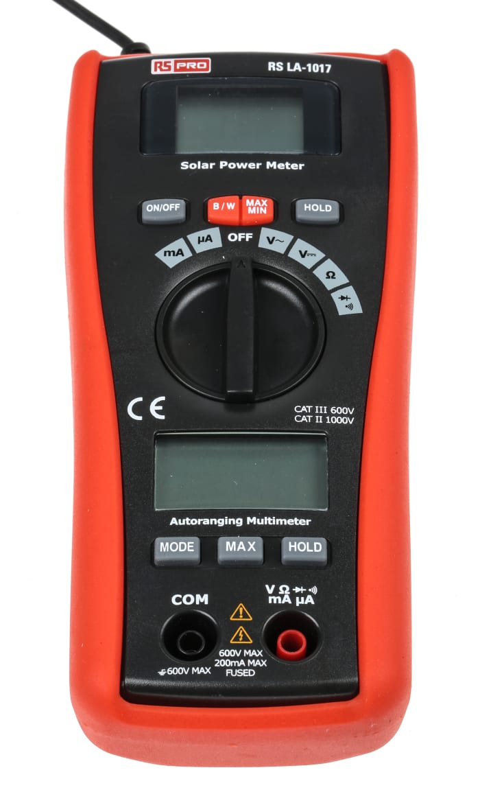 RS PRO | RS PRO Solar Power Meter & Digital Multimeter DT-1307 | 193 ...