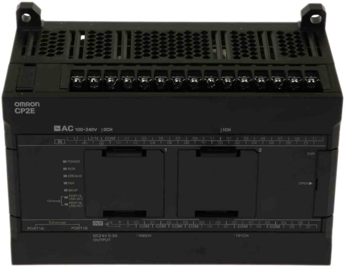 CP2E-N40DR-A Omron | Omron CP2E Series PLC CPU for Use with CP2E Series, 220 V Supply, Relay ...