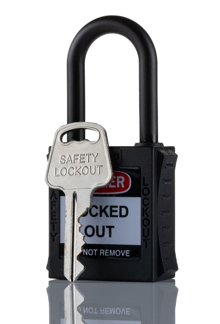 RS PRO | RS PRO Black 1-Lock Nylon Safety Lockout, 6.35mm Shackle | 196 ...