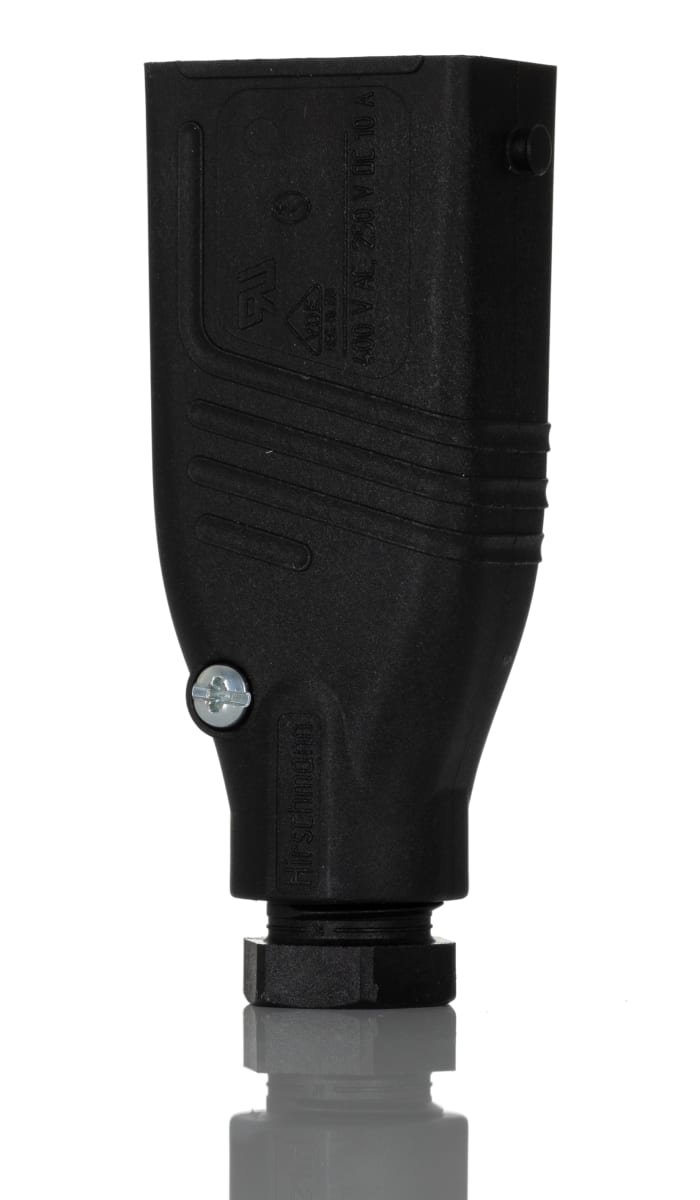 934442100 STAS 4 N schwarz Hirschmann | Hirschmann, ST IP54 Black Cable ...