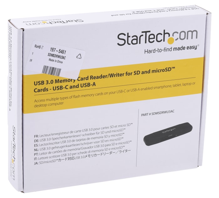 SDMSDRWU3AC StarTech.com | StarTech.com 2 port USB 3.1 External Card ...