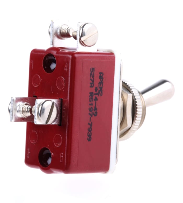 527 APEM | APEM Toggle Switch, Panel Mount, On-Off, DPST, Screw ...