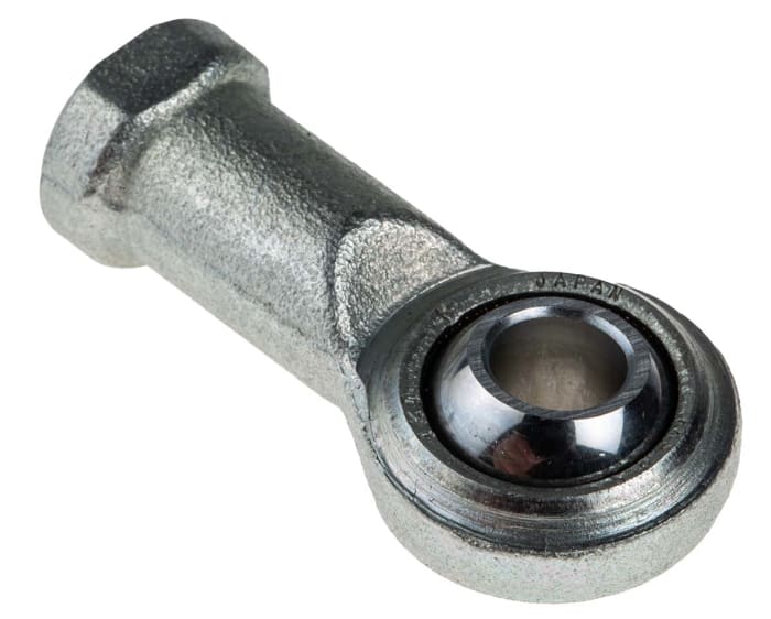 RS PRO | RS PRO M8 x 1.25 Female Steel Rod End, 8mm Bore, 47mm Long ...