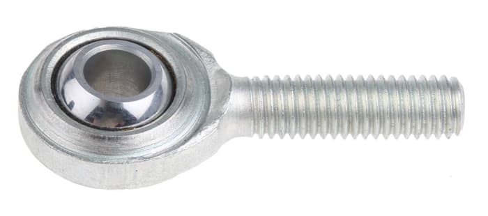 RS PRO | RS PRO M8 x 1.25 Male Steel Rod End, 8mm Bore, 53mm Long ...