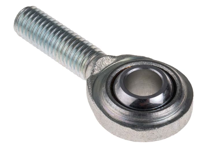 RS PRO | RS PRO M10 x 1.5 Male Steel Rod End, 10mm Bore, 61mm Long ...