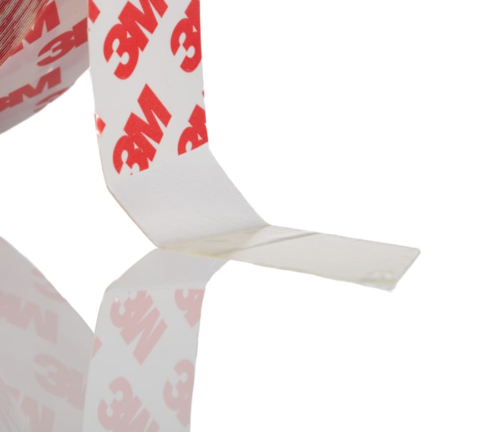 GPT -020F 25X50 3M | 3M GPT -020F Clear Double Sided Plastic Tape, 0.202mm Thick, PP Backing ...