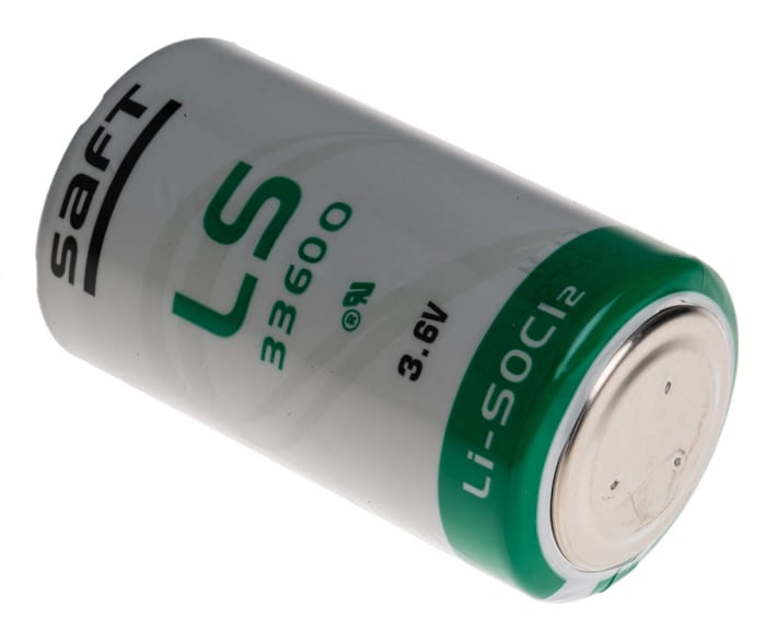 LS33600 Saft | Saft 3.6V Lithium Thionyl Chloride D Battery | 201-9466 | RS