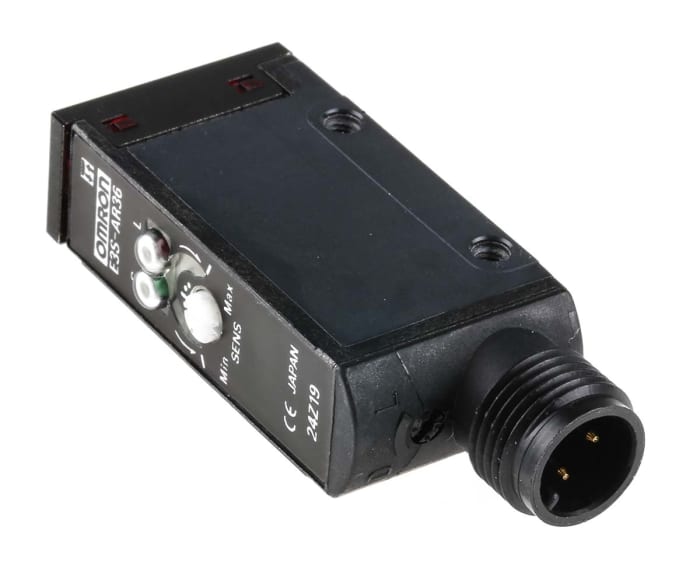 E3S-AR36 Omron | Fotocélula rectangular Omron, Sistema Reflex, alcance 100 mm → 2 m., salida PNP ...
