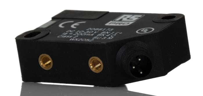 RS PRO | RS PRO Inductive Rectangular Proximity Sensor, 4 mm Detection, PNP NO, 10 → 30 V dc ...