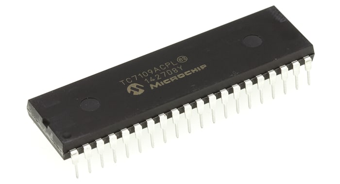 TC7109ACPL Microchip | Microchip, 12-bit + Sign- ADC 0.01ksps, 40-Pin ...