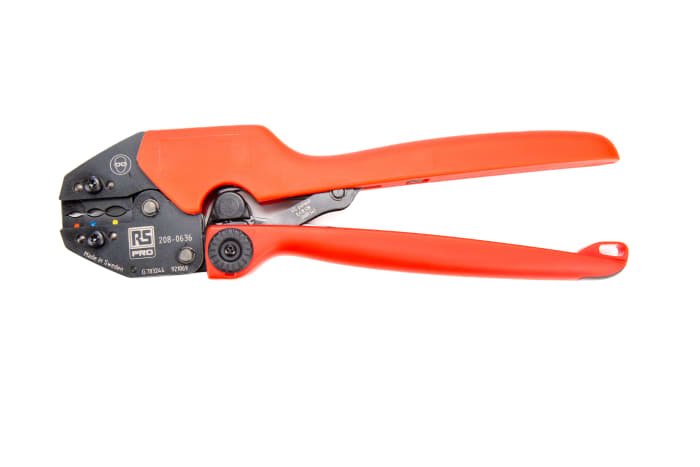 RS PRO | RS PRO Hand Ratcheting Crimp Tool for Heatshrink terminals red ...