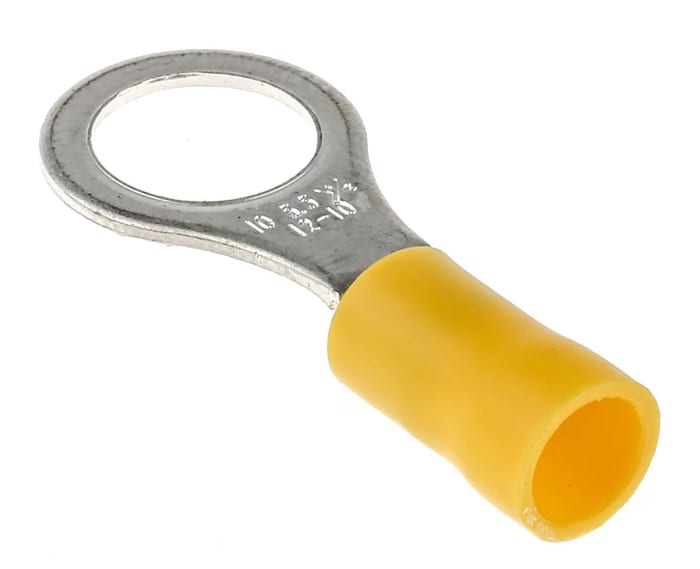 RS PRO | RS PRO Insulated Ring Terminal, M10 Stud Size, 2.5mm² to 6mm² ...