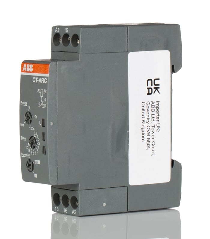1SVR508120R0000 ABB | ABB CT-C Series DIN Rail, Snap-On Timer Relay ...