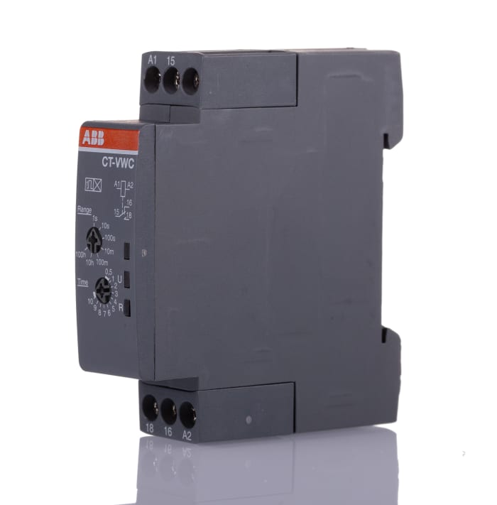 1SVR508130R0000 ABB | ABB CT-C Series DIN Rail, Snap-On Timer Relay, 24 ...