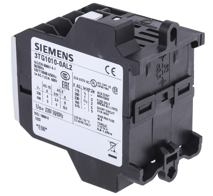 3TG1010-0AL2 Siemens | Siemens Sirius Innovation 3TG1 Mini Kontaktör, 4 ...