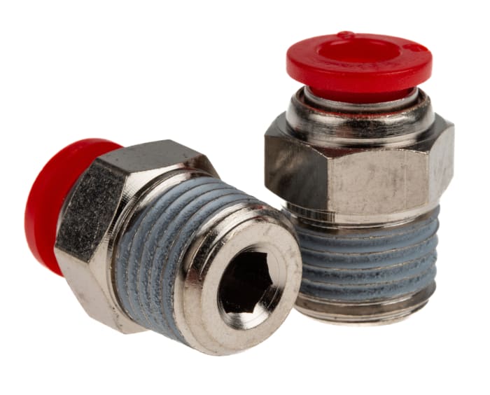 C01250628 Norgren | Norgren Straight Threaded Adaptor, Push In 6 mm to ...