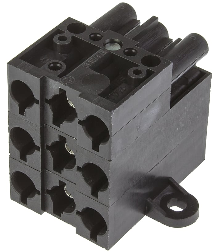 93.030.5153.0 Wieland | Conector de iluminación Macho a Hembra ST18, 5 ...