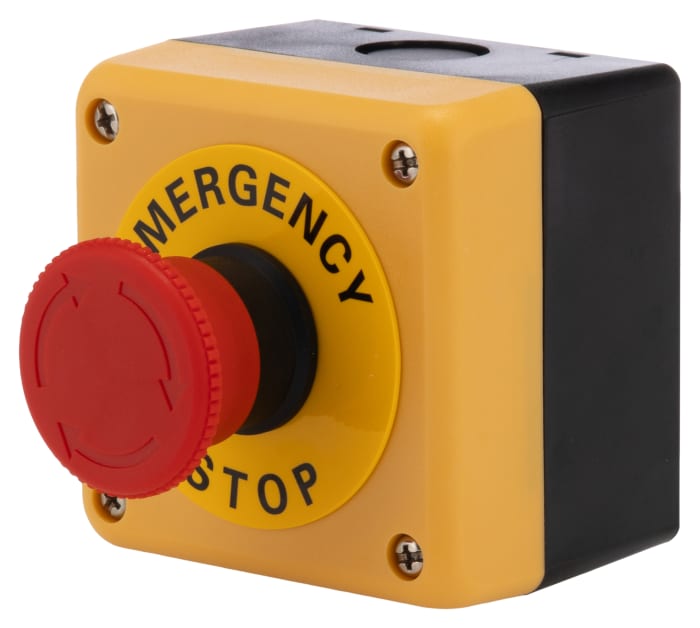 A22NE-M-P002-N-B Omron | Omron Push Button Control Station - 1 NC, Red ...