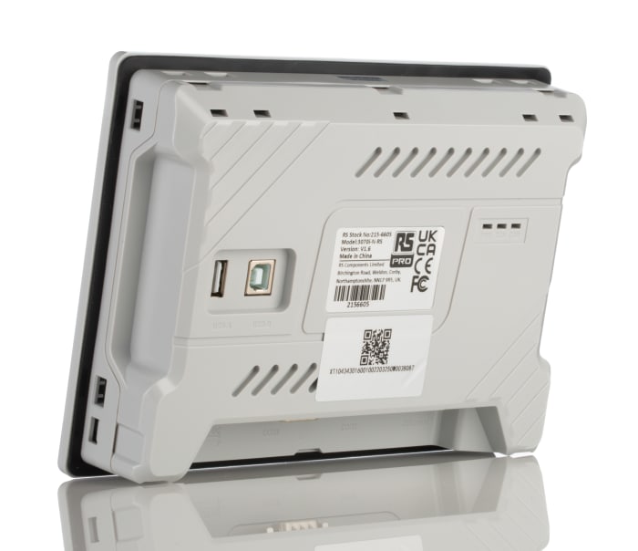 RS PRO | Panel HMI RS PRO de 7 pulg., TFT LCD, Color, 800 x 480pixels, conectividad COM1: RS422 ...