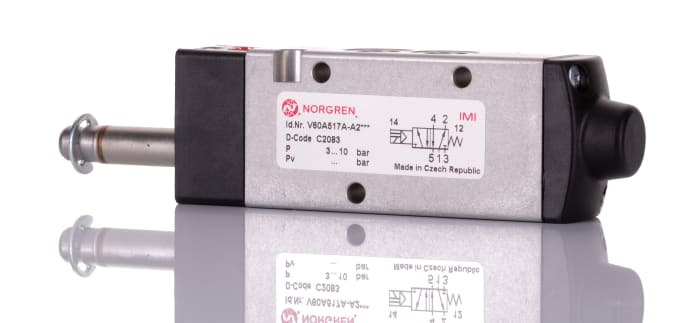 V60A517A-A2000 Norgren | Norgren Pneumatic Solenoid Valve - Solenoid/Spring G 1/8 V60 Series ...