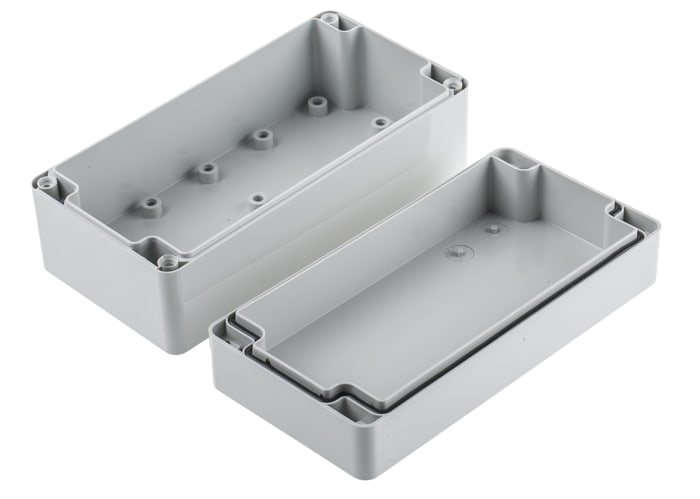 AB 081607 ENCLOSURE Fibox | Fibox Grey ABS Enclosure, IP66, IP67, Grey ...