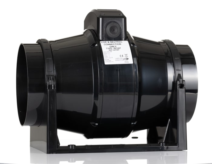 RS PRO | RS PRO Round In Line Extractor Fan, 31dB, Double Insulated ...
