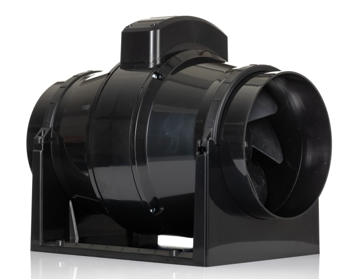 RS PRO | RS PRO Mixed Flow Round In-Line Extractor Fan, 855 m³/h, 48 dB ...