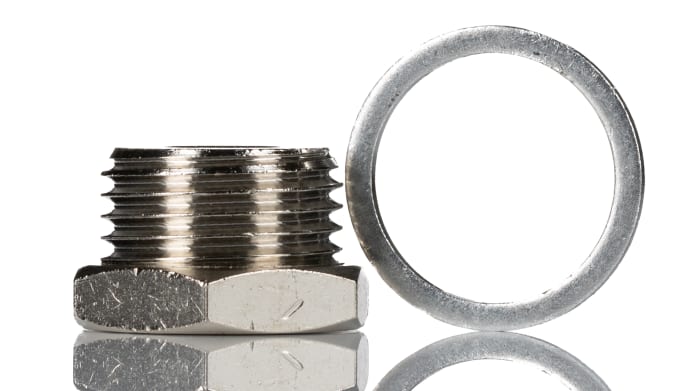 160234818 Norgren | Norgren 16 Series Straight Threaded Adaptor, G 1/2 ...