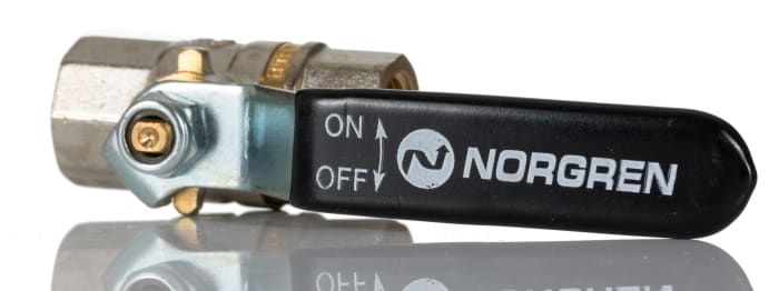 602112138 Norgren | Norgren Nickel Plated Brass Ball Valve, Process ...