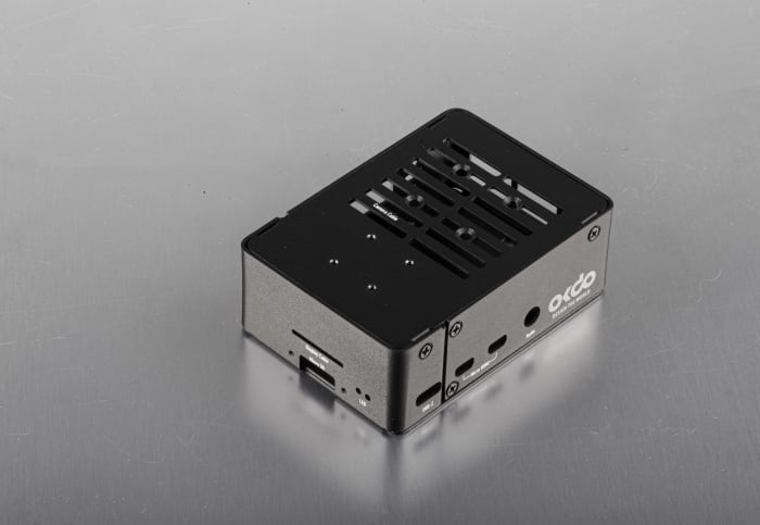 200103 Okdo | Caja OKDO Raspberry Pi 4 Case Okdo de Acero Negro para ...