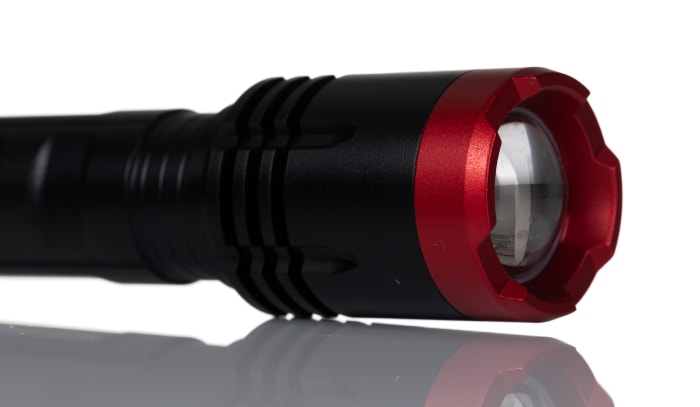 RS PRO | RS PRO UV LED Torch Black, Red , 147 mm | 220-6819 | RS