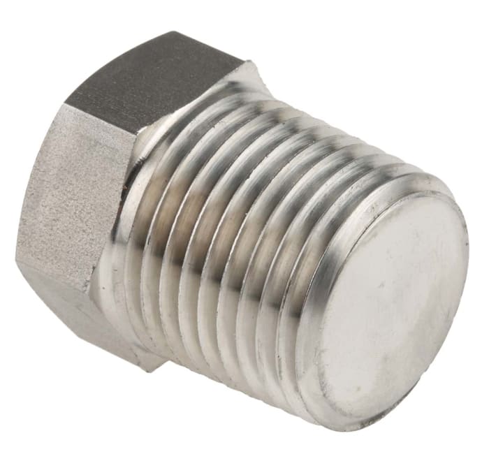 RS PRO | RS PRO Stainless Steel Pipe Fitting Hexagon Plug, Male NPT 1 ...
