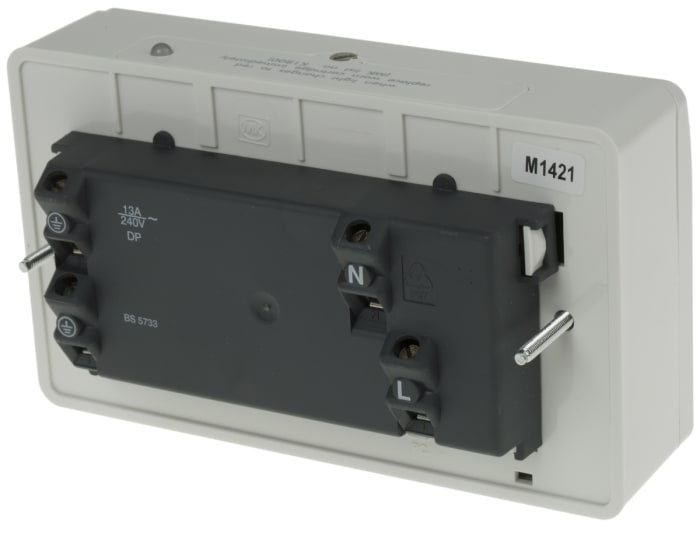 K1816 WHI MK Electric | MK Electric Logic Plus White 2 Gang Plug Socket ...