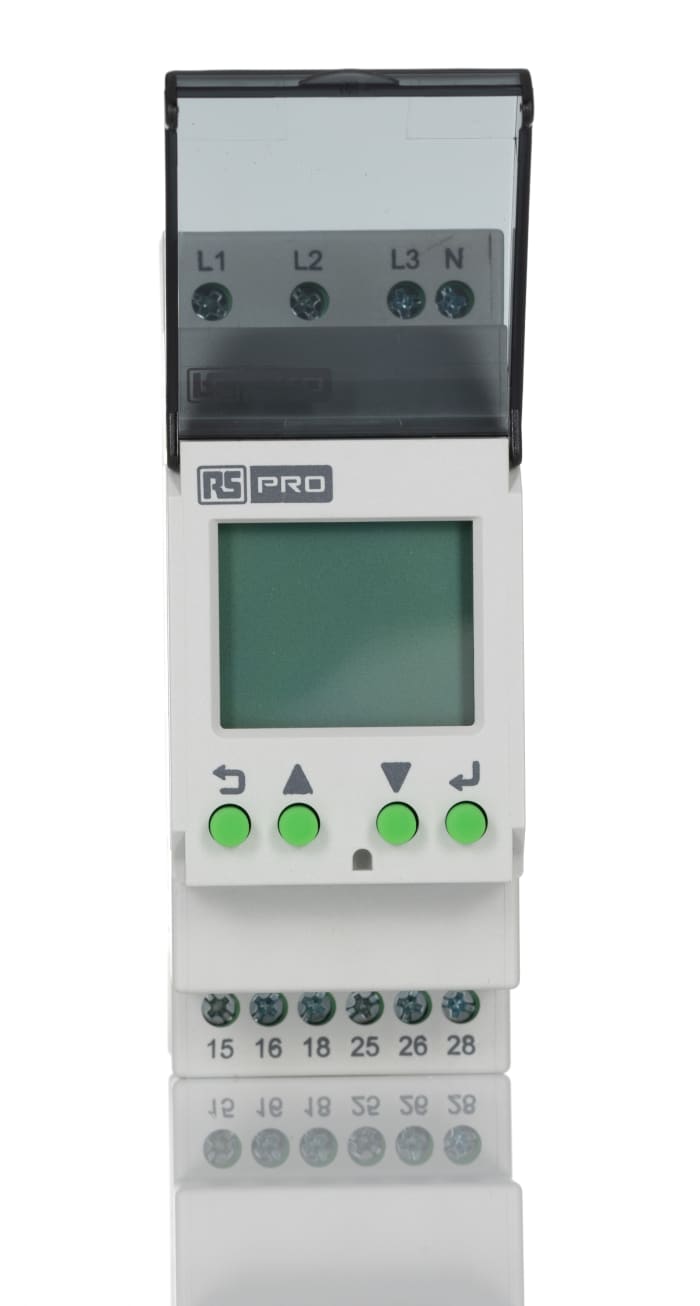 RS PRO | Relé de supervisión de Tensión RS PRO, DPDT, 3 fases, para ...
