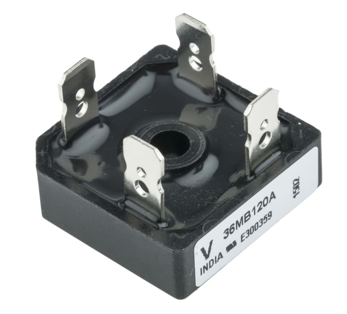 VS-36MB120A Vishay | Vishay Bridge Rectifier, 35A, 1200V, 4-Pin | 165-2542 | RS Components