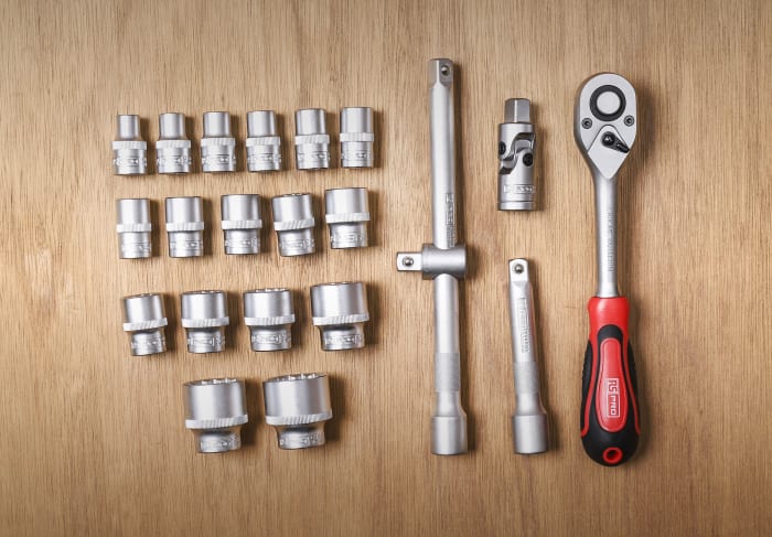 RS PRO | RS PRO 32-Piece Metric 1/2 in Deep Socket/Standard Socket Set ...