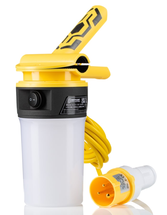 RS PRO | RS PRO LED Gripper Inspection Lamp, Handheld, 1500 lm, IP44 ...