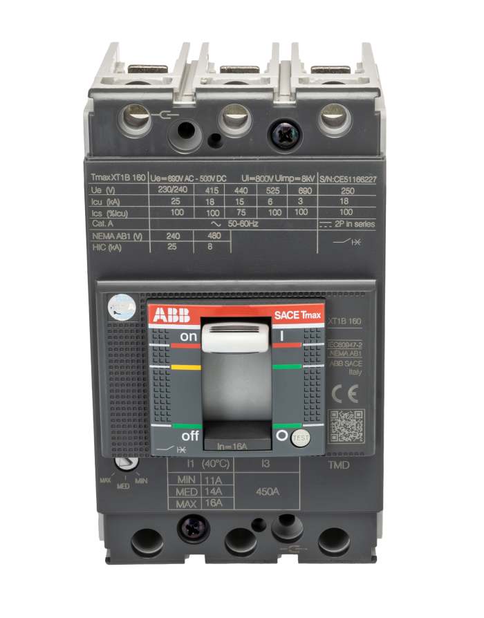 1SDA066799R1 XT1B 160 TMD 16A FF ABB | ABB, SACE Tmax XT, XT1B Molded ...