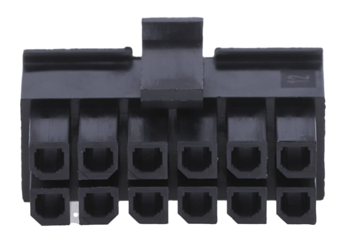 43025-1200 Molex | Molex, Micro-Fit 3.0 Female Connector Housing, 3mm Pitch, 12 Way, 2 Row | 233 ...