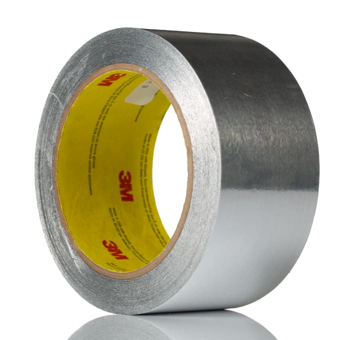 3M 431 50MM X 55M 3M | 3M Aluminium Foil Tape 431, Silver, 50 m | 236-5215 | RS