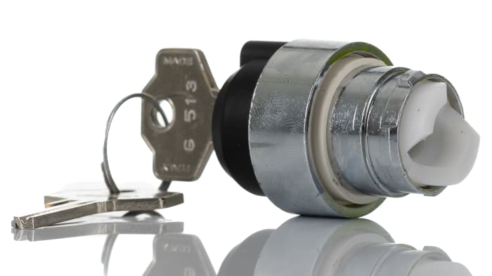 RS PRO | RS PRO 2-position Key Switch Head, Maintained, 22.5mm Cutout ...