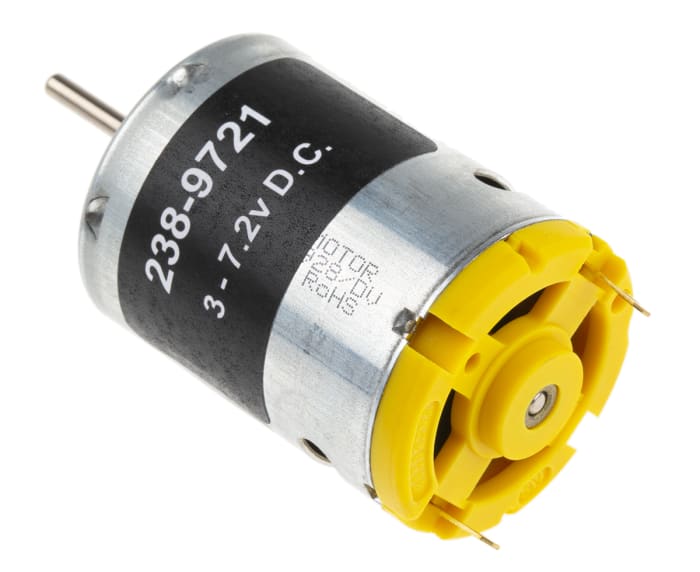 RS PRO | RS PRO Geared DC Motor, 24.6 W, 3 → 7.2 V dc, 107.3 gcm, 22356 ...