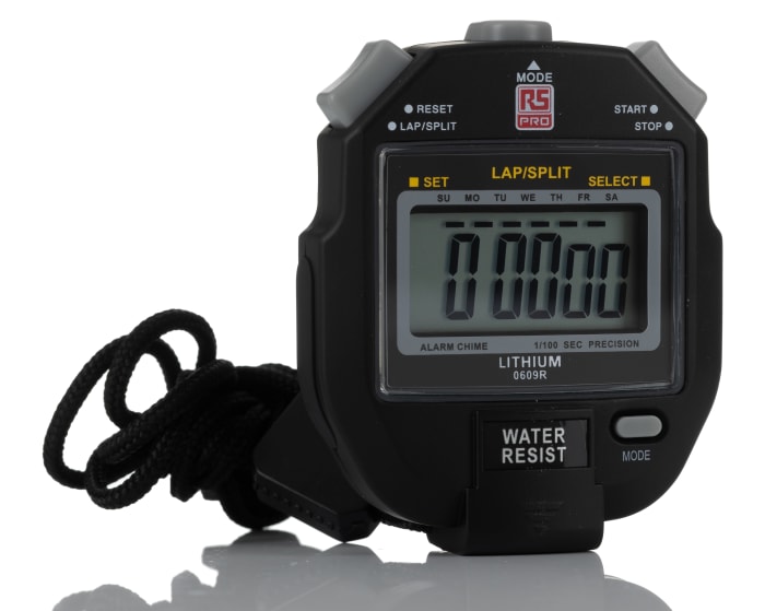 RS PRO | RS PRO Black Digital Pocket Stopwatch 23h 59min 59s | 241-3114 ...